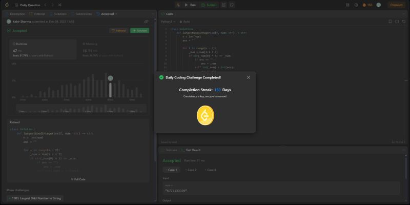 Kabir Sharma on LinkedIn: #codingjourney #leetcode # ... Kabir Sharma on LinkedIn: #codingjourney #leetcode # ...