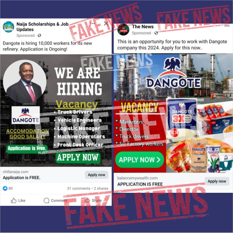 Dangote Industries Limited on LinkedIn: SCAM ALERT! SCAM ALERT!! SCAM ... Dangote Industries Limited on LinkedIn: SCAM ALERT! SCAM ALERT!! SCAM ...