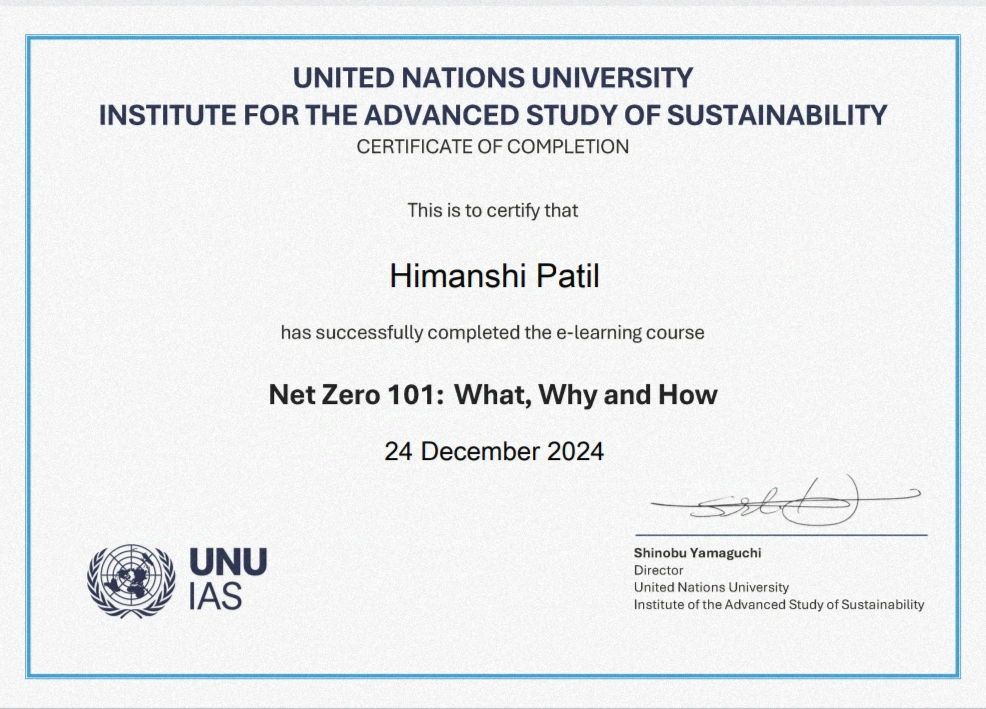 Himanshi Patil on LinkedIn: #sustainability #netzero #climateaction # ... Himanshi Patil on LinkedIn: #sustainability #netzero #climateaction # ...