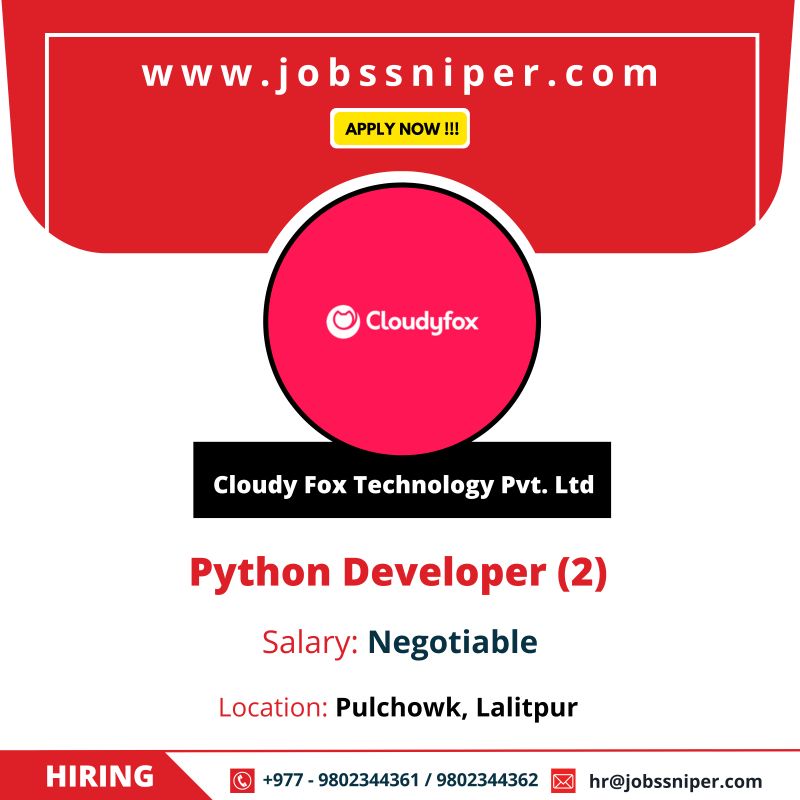 Sabina Shrestha on LinkedIn: #python_developer #jobssniper # ... Sabina Shrestha on LinkedIn: #python_developer #jobssniper # ...