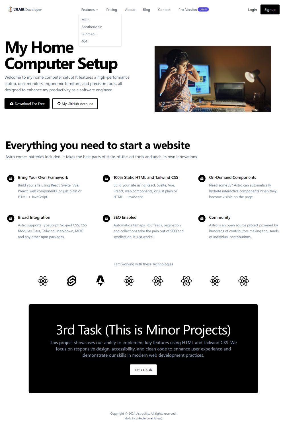 Muhammad Umair Idrees on LinkedIn: #webdevelopment #html #tailwindcss # ... Muhammad Umair Idrees on LinkedIn: #webdevelopment #html #tailwindcss # ...