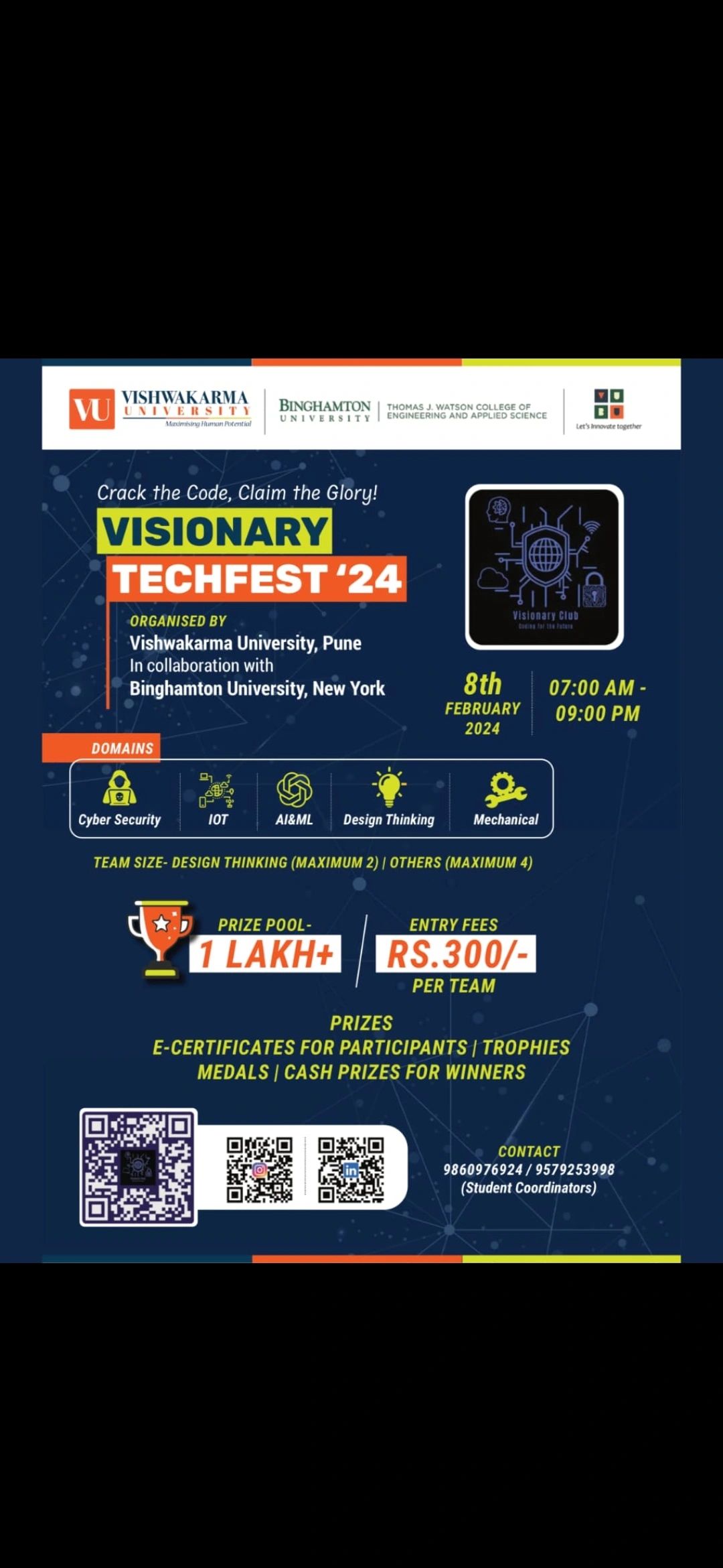 Suhas Chavan on LinkedIn: 🔰Visionary Techfest '24 🔰 The Visionary Club ... Suhas Chavan on LinkedIn: 🔰Visionary Techfest '24 🔰 The Visionary Club ...
