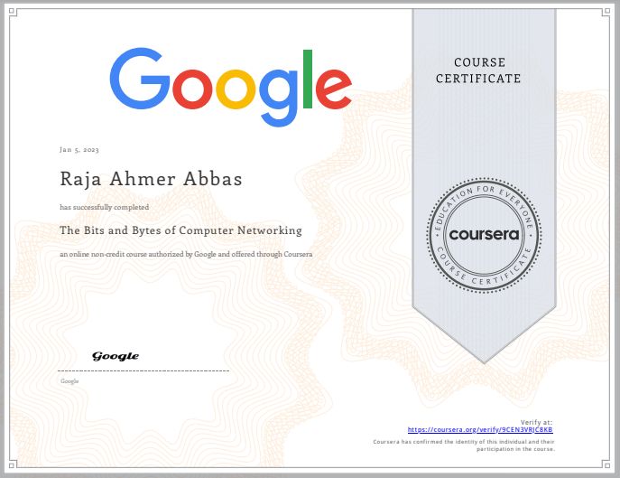 Raja Ahmer A. on LinkedIn: The Bits and Bytes of Computer Networking ... Raja Ahmer A. on LinkedIn: The Bits and Bytes of Computer Networking ...