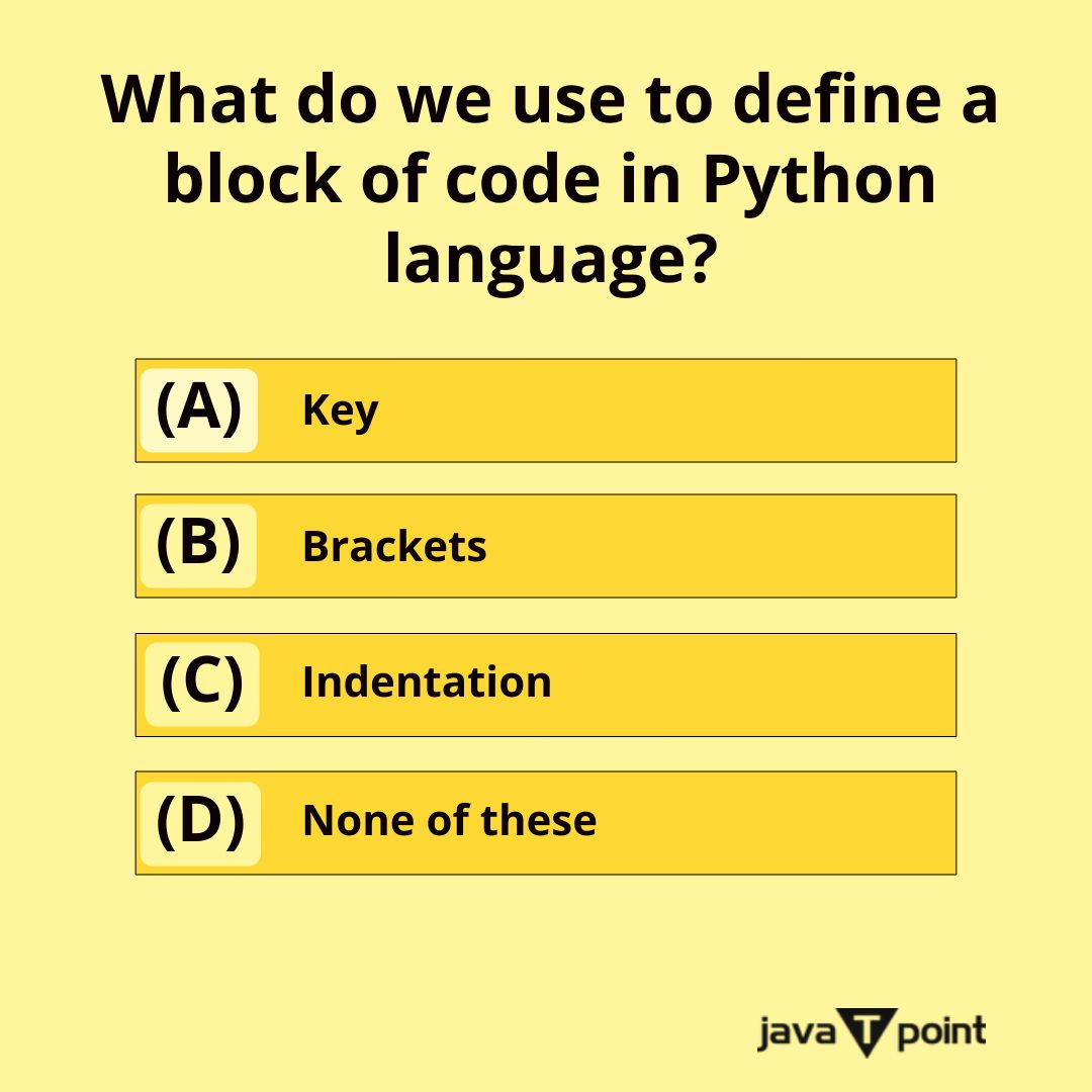 What is a block of code in Python language? | Tpoint Tech posted on the ... What is a block of code in Python language? | Tpoint Tech posted on the ...