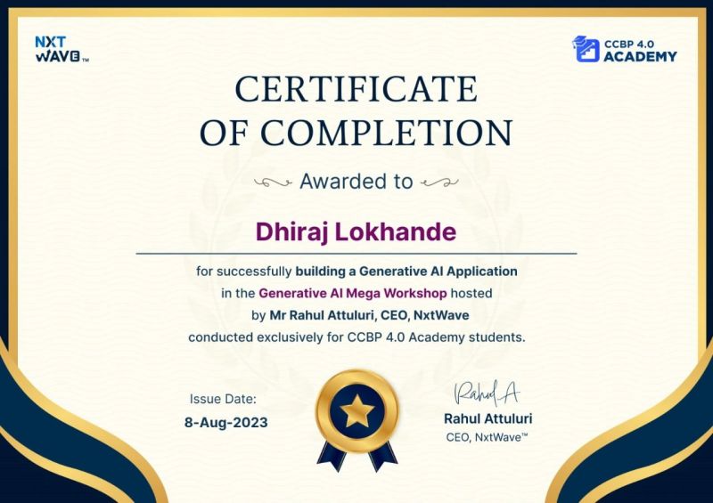 Dhiraj Lokhande on LinkedIn: #generativeai #aiworkshop #lifelonglearner ... Dhiraj Lokhande on LinkedIn: #generativeai #aiworkshop #lifelonglearner ...