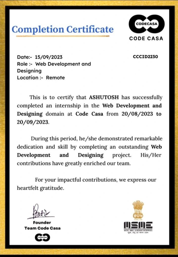 ASHUTOSH Gautam on LinkedIn: #codecase #codecasa #webdevelopment ASHUTOSH Gautam on LinkedIn: #codecase #codecasa #webdevelopment