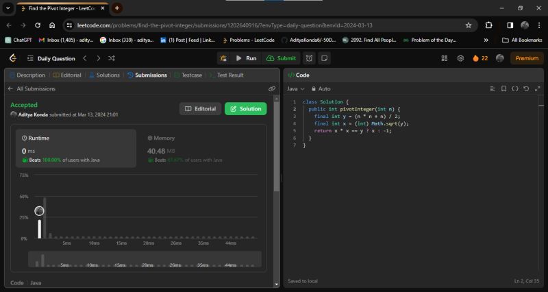 Day 23 of #50dayscodingchallenge: Solve LeetCode Problem | Aditya Konda ... Day 23 of #50dayscodingchallenge: Solve LeetCode Problem | Aditya Konda ...