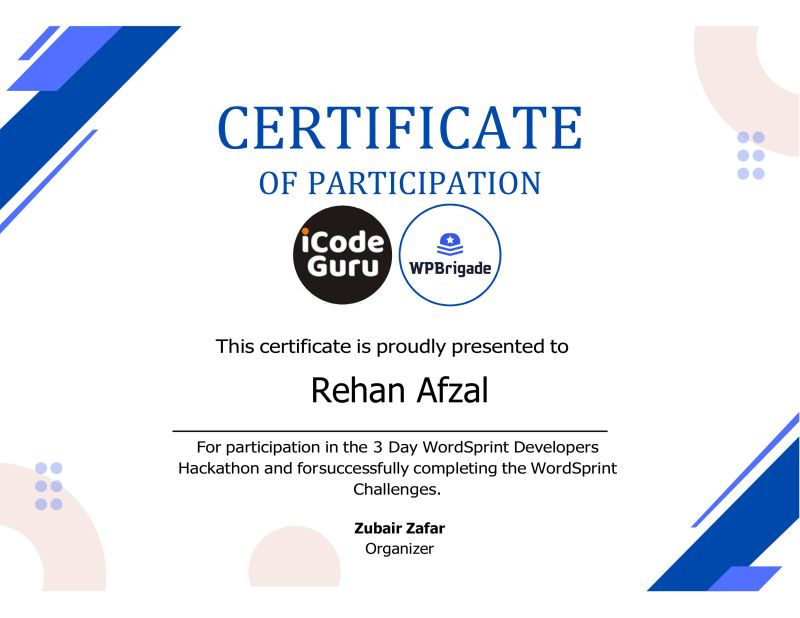 Rehan Afzal on LinkedIn: #icodeguru #wordpress #wordpressdevelopment # ... Rehan Afzal on LinkedIn: #icodeguru #wordpress #wordpressdevelopment # ...