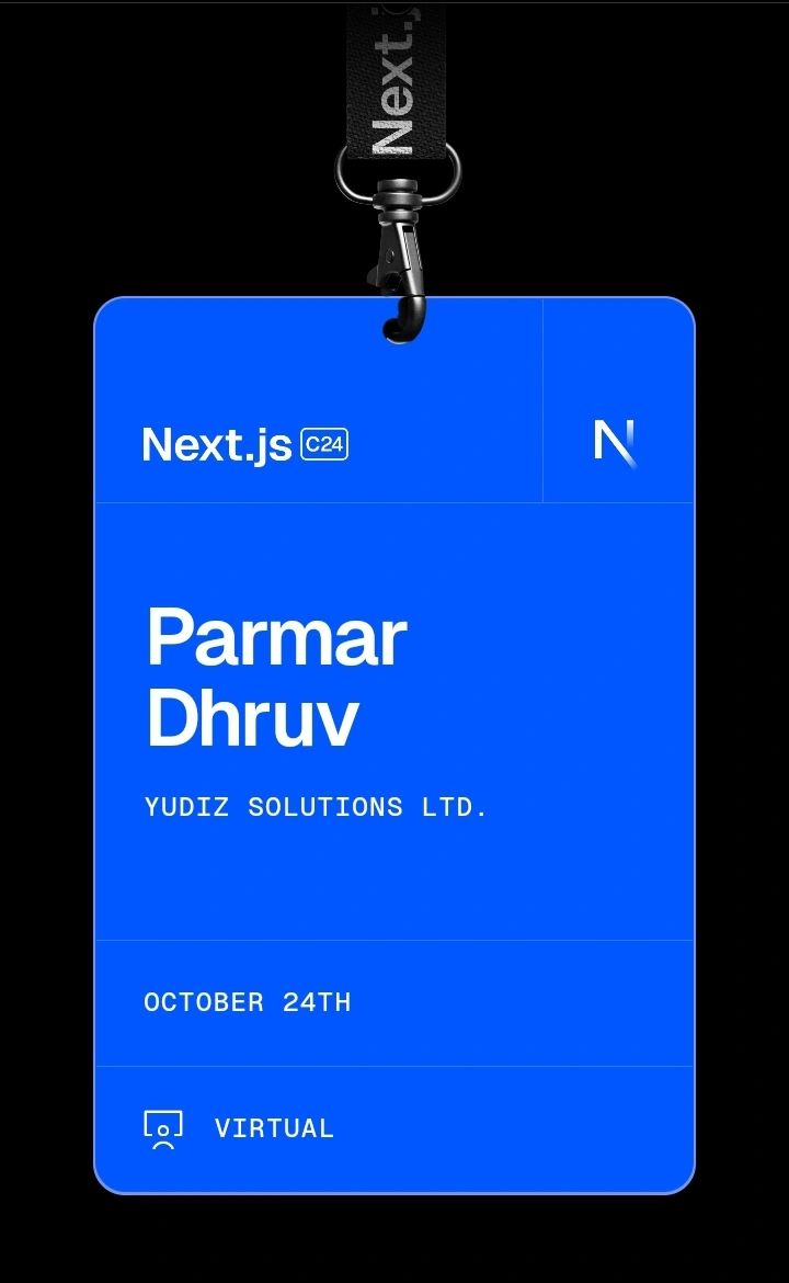 Dhruv Parmar on LinkedIn: #linkedinfamily #nextjsconf #nextjs2024 # ... Dhruv Parmar on LinkedIn: #linkedinfamily #nextjsconf #nextjs2024 # ...