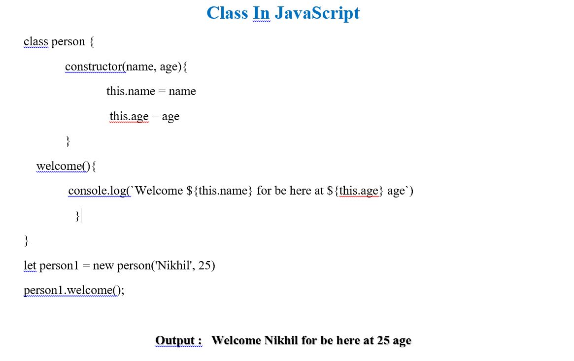 Nikhil Mali on LinkedIn: #javascript #coding #classexample # ... Nikhil Mali on LinkedIn: #javascript #coding #classexample # ...
