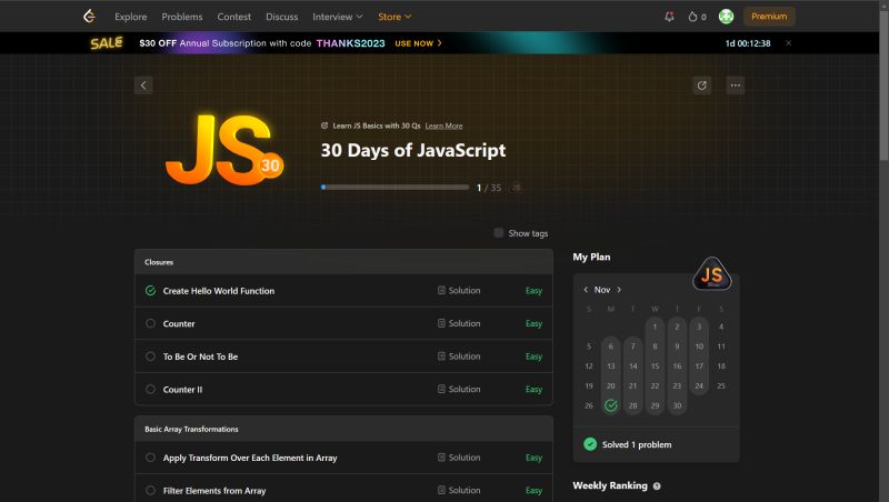 Himanshu Kesarwani on LinkedIn: #javascriptchallenge #leetcode # ... Himanshu Kesarwani on LinkedIn: #javascriptchallenge #leetcode # ...
