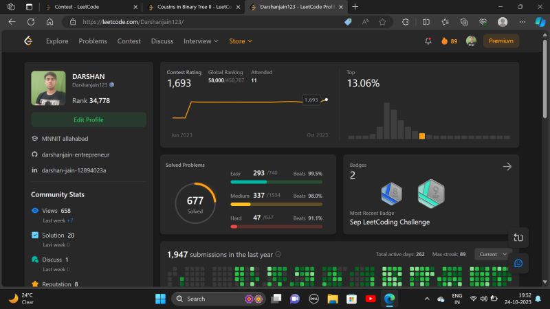 Darshan Jain on LinkedIn: #leetcode Darshan Jain on LinkedIn: #leetcode