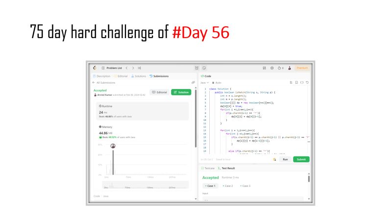 Arvind kumar on LinkedIn: #day #leetcode #75daysofcode #75dayschallenge Arvind kumar on LinkedIn: #day #leetcode #75daysofcode #75dayschallenge
