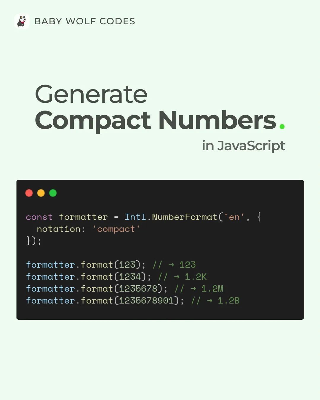 How to create compact numbers with JavaScript | Ram Maheshwari ♾️ ... How to create compact numbers with JavaScript | Ram Maheshwari ♾️ ...