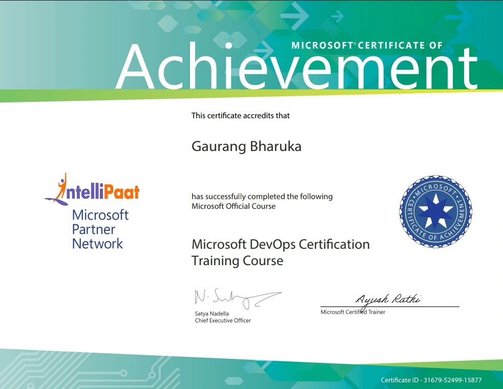 #devops #certification #professionaldevelopment | Gaurang Bharuka #devops #certification #professionaldevelopment | Gaurang Bharuka