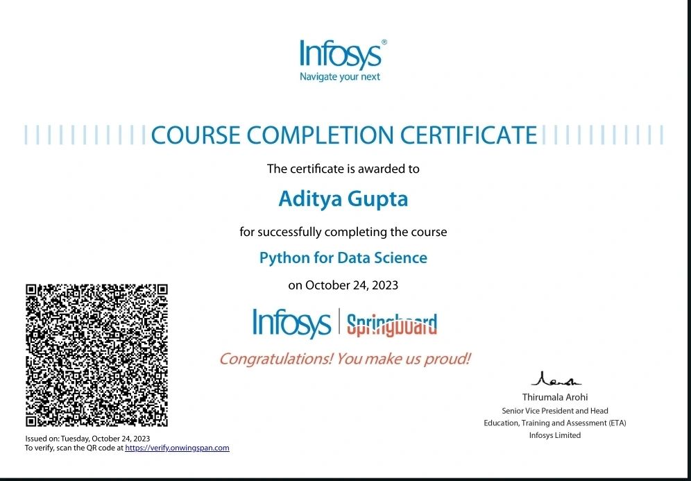 ADITYA GUPTA on LinkedIn: #datascience #springboardgrad ADITYA GUPTA on LinkedIn: #datascience #springboardgrad