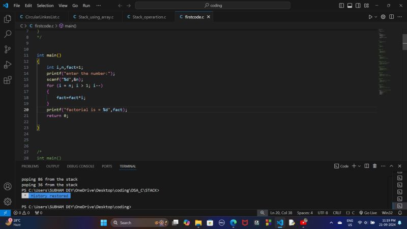 SUBHAM DEY on LinkedIn: #cprograming #visualstudio #c #collegewallah SUBHAM DEY on LinkedIn: #cprograming #visualstudio #c #collegewallah