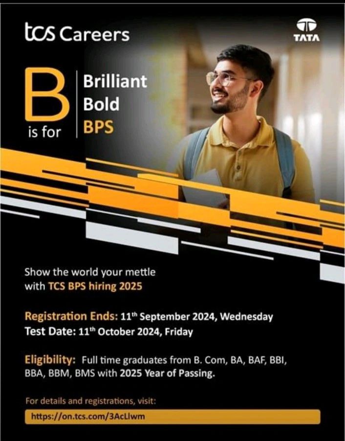 Arpit Gupta on LinkedIn: #freshers #tcs #bps #india #opportunity Arpit Gupta on LinkedIn: #freshers #tcs #bps #india #opportunity