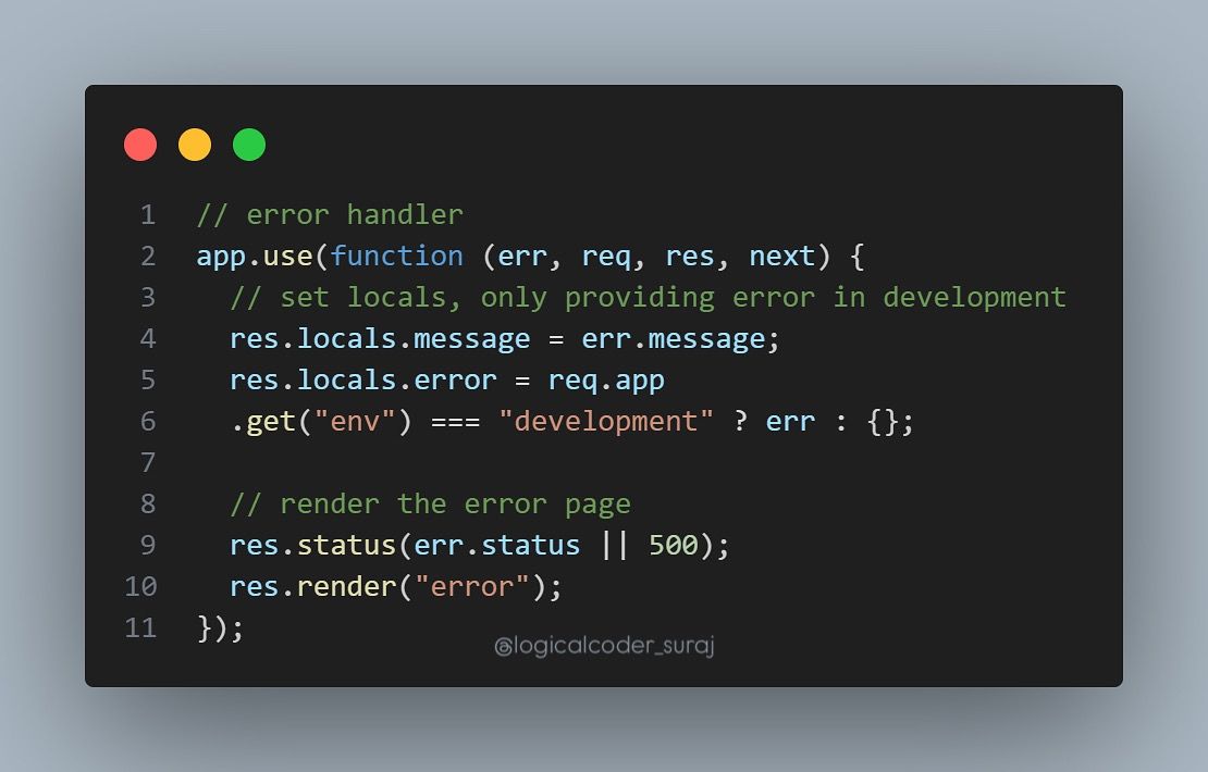 Suraj Singhal on LinkedIn: #nodejs #errorhandling #expressjs # ... Suraj Singhal on LinkedIn: #nodejs #errorhandling #expressjs # ...