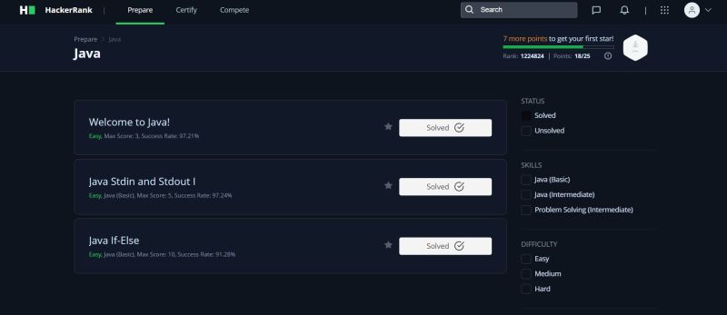 Harshit Mishra on LinkedIn: #hackerrank #coding #java #programming # ... Harshit Mishra on LinkedIn: #hackerrank #coding #java #programming # ...
