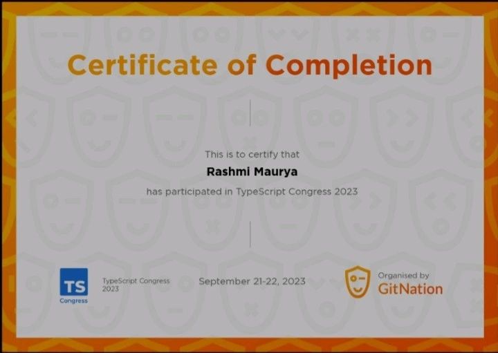 Rashmi Maurya on LinkedIn: #typescriptcongress2023 #typescript # ... Rashmi Maurya on LinkedIn: #typescriptcongress2023 #typescript # ...
