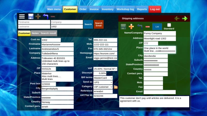 Viggo Jamne on LinkedIn: Nice looking customer form in the invoice ... Viggo Jamne on LinkedIn: Nice looking customer form in the invoice ...