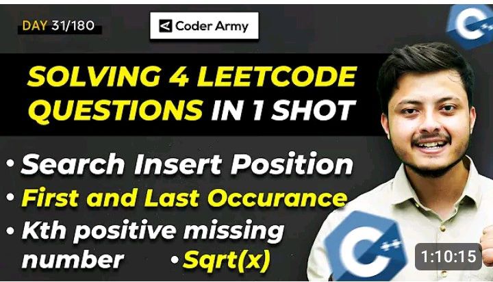 Siddharth Tiwari on LinkedIn: #180daysofcode #coderarmy #dsa #learning Siddharth Tiwari on LinkedIn: #180daysofcode #coderarmy #dsa #learning