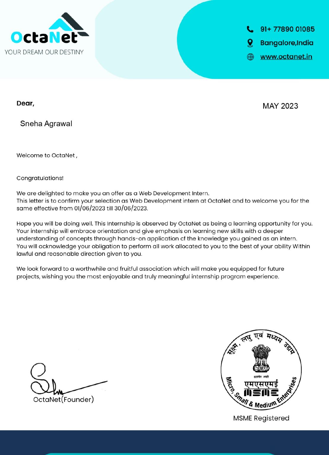 Sneha Agrawal on LinkedIn: #internship #octanet #connections # ... Sneha Agrawal on LinkedIn: #internship #octanet #connections # ...