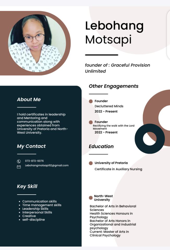 Lebohang Motsapi on LinkedIn: My name Is Lebohang Motsapi I am a ... Lebohang Motsapi on LinkedIn: My name Is Lebohang Motsapi I am a ...