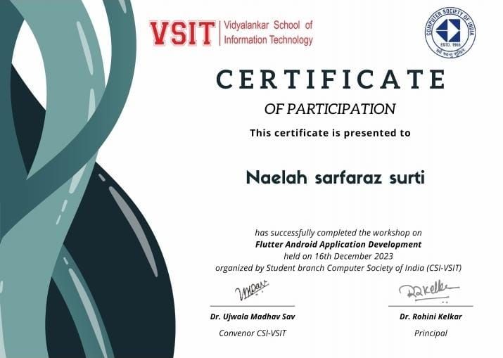 Naelah Surti on LinkedIn: #fluttercertification #codingjourney Naelah Surti on LinkedIn: #fluttercertification #codingjourney