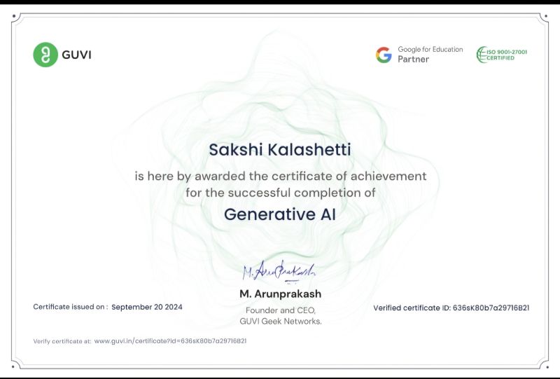 Sakshi Kalashetti on LinkedIn: Excited to share a new milestone in my ... Sakshi Kalashetti on LinkedIn: Excited to share a new milestone in my ...