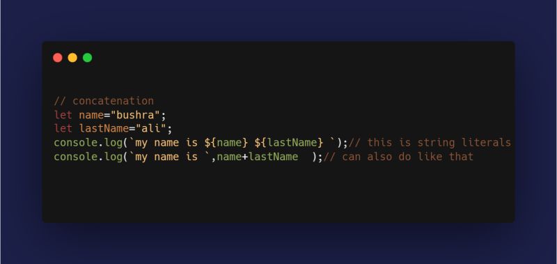 Learn JavaScript: string concatenation | Bushra Ali posted on the topic ... Learn JavaScript: string concatenation | Bushra Ali posted on the topic ...