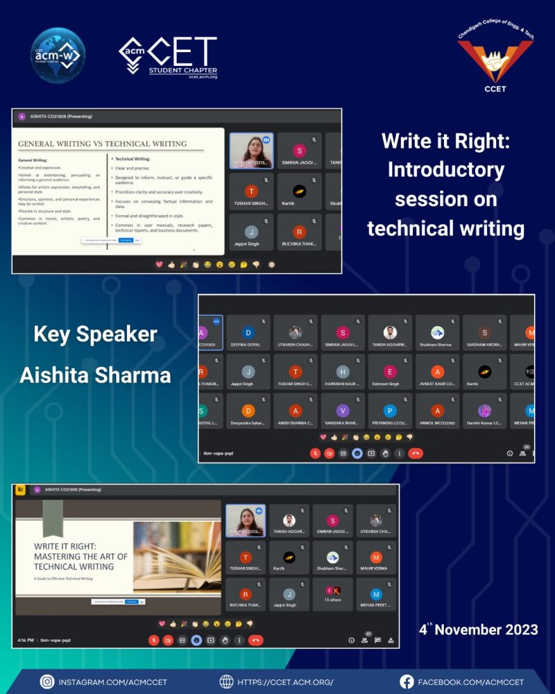 CCET ACM Student Chapter on LinkedIn: On November 4, 2023, the CCET ACM ... CCET ACM Student Chapter on LinkedIn: On November 4, 2023, the CCET ACM ...