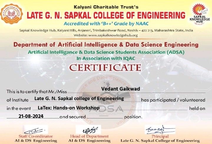 VEDANT GAIKWAD on LinkedIn: #ai #datascience #latex #technicalwriting # ... VEDANT GAIKWAD on LinkedIn: #ai #datascience #latex #technicalwriting # ...
