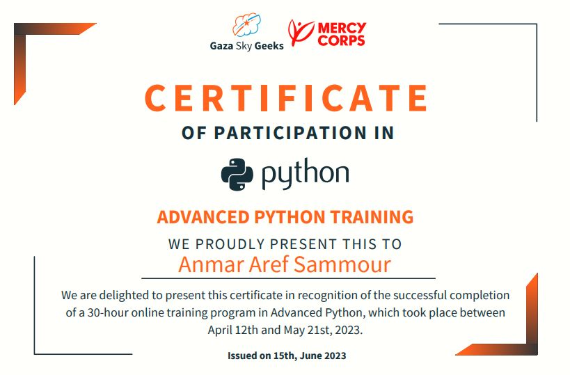 Anmar Aref Sammour on LinkedIn: #python #advancedpython #learning # ... Anmar Aref Sammour on LinkedIn: #python #advancedpython #learning # ...
