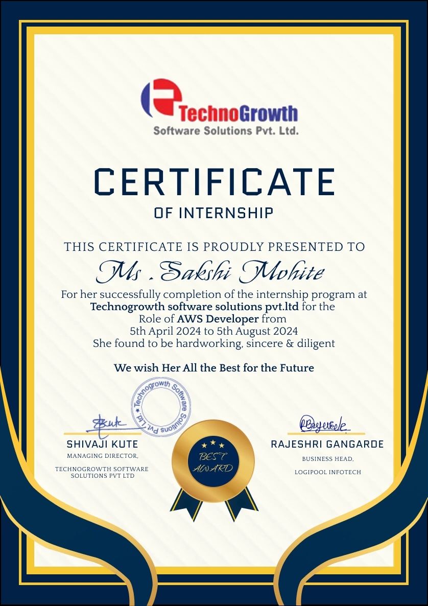 Sakshi Mohite on LinkedIn: 🌟Proud to Share My Achievement! 🌟 I am ... Sakshi Mohite on LinkedIn: 🌟Proud to Share My Achievement! 🌟 I am ...