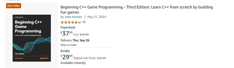 Sohini Ghosh on LinkedIn: #gamedev #cplusplus #programming #bestseller ... Sohini Ghosh on LinkedIn: #gamedev #cplusplus #programming #bestseller ...