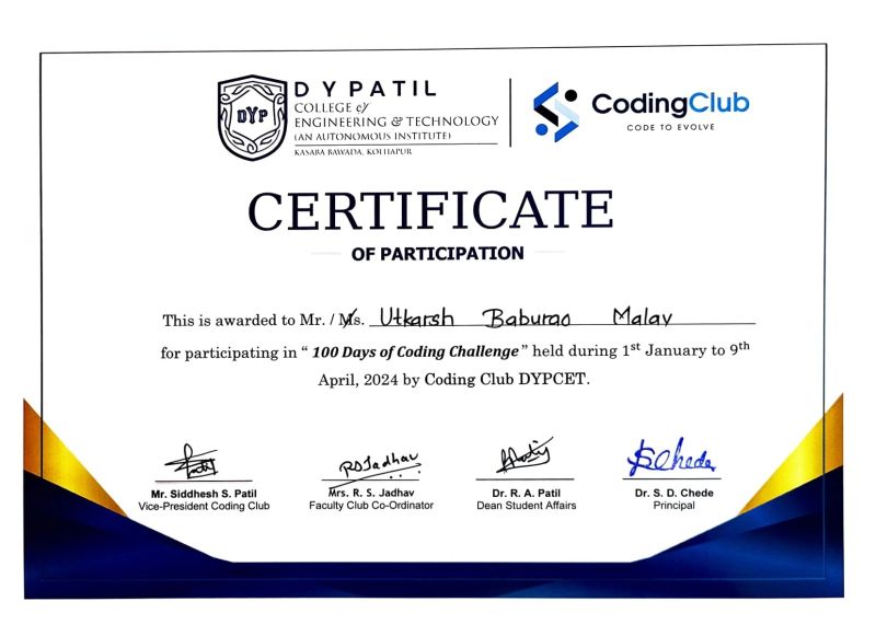 #leetcode #100daysofcode #dypcet #codingclub | Utkarsh Malav | 15 comments #leetcode #100daysofcode #dypcet #codingclub | Utkarsh Malav | 15 comments