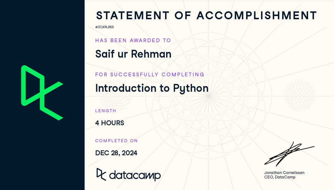 Saif ur Rehman on LinkedIn: #python #datascience #programming # ... Saif ur Rehman on LinkedIn: #python #datascience #programming # ...