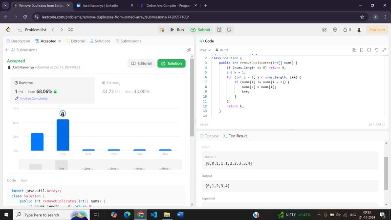 Aarti Kamariya on LinkedIn: #leetcode #java #problemsolving # ... Aarti Kamariya on LinkedIn: #leetcode #java #problemsolving # ...