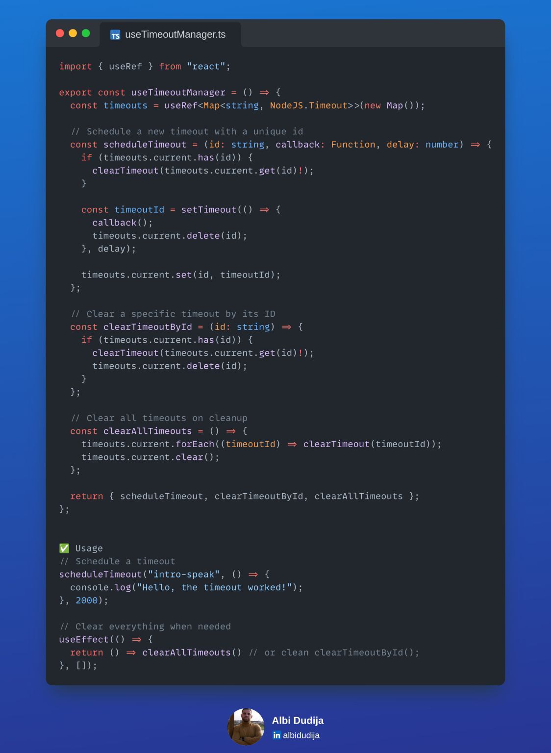 #reactjs #reacthooks #webdev #cleancode #javascript | Albi Dudija #reactjs #reacthooks #webdev #cleancode #javascript | Albi Dudija