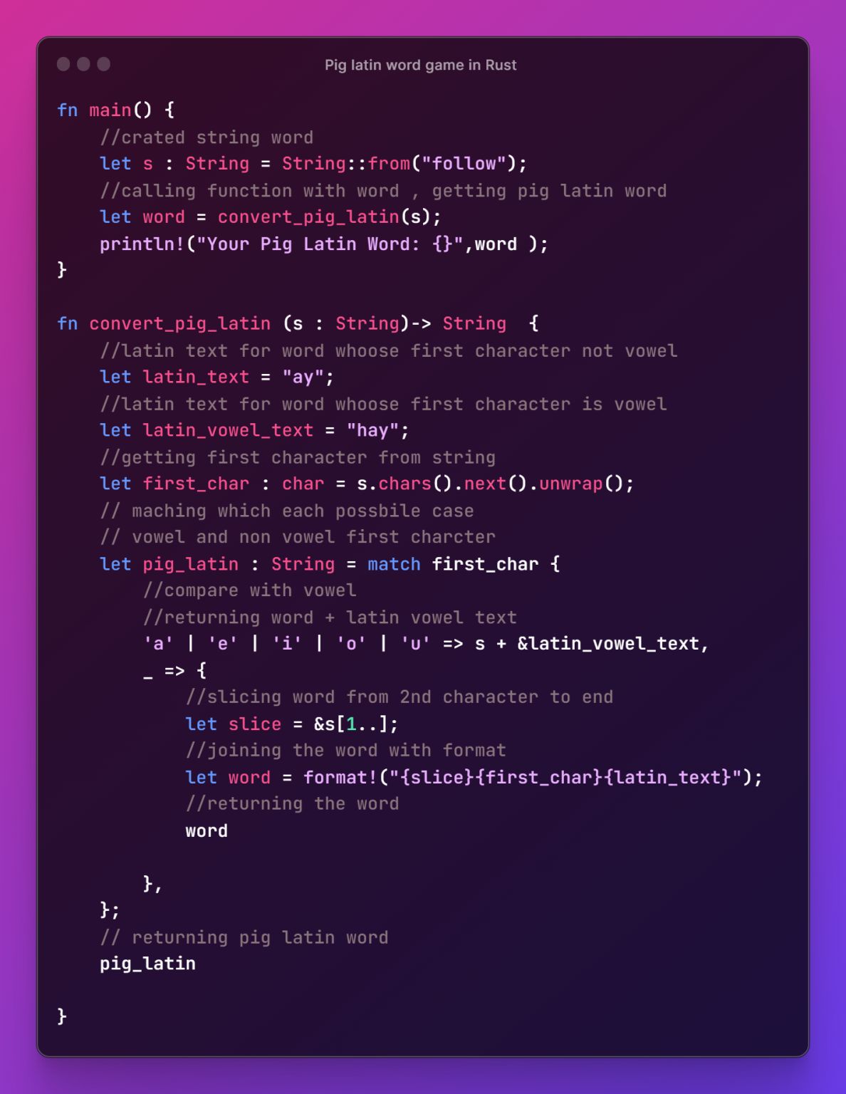 How to convert strings into Pig Latin | Gaurav Lohar posted on the ... How to convert strings into Pig Latin | Gaurav Lohar posted on the ...