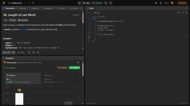Vinay Kumar on LinkedIn: #edslash #dsawithedslash #leetcode #100daysofcode Vinay Kumar on LinkedIn: #edslash #dsawithedslash #leetcode #100daysofcode