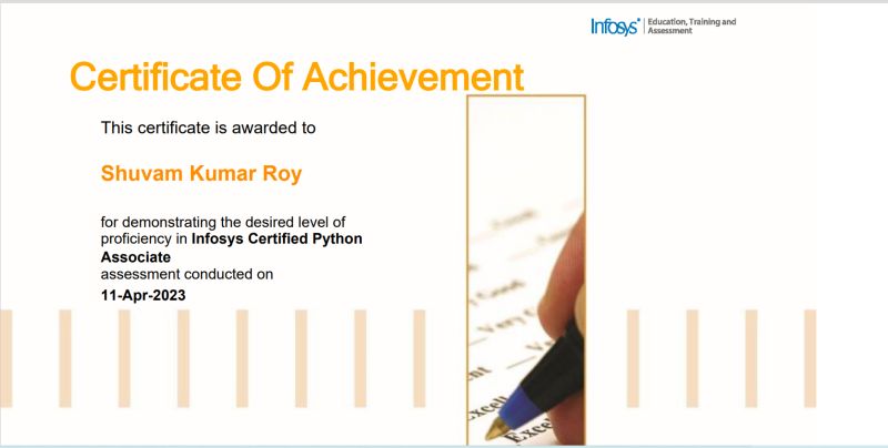 Shuvam Roy on LinkedIn: #python #infosys #learningeveryday Shuvam Roy on LinkedIn: #python #infosys #learningeveryday