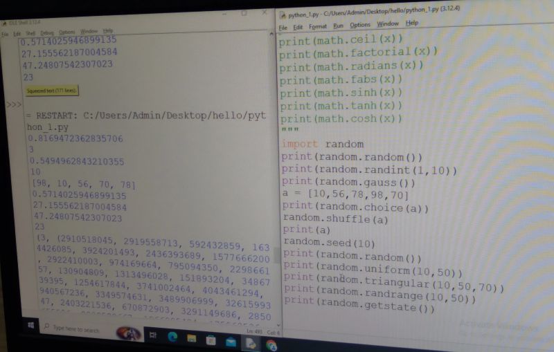 Ashwin Ajikumar Pillai on LinkedIn: Learning the modules of random ... Ashwin Ajikumar Pillai on LinkedIn: Learning the modules of random ...