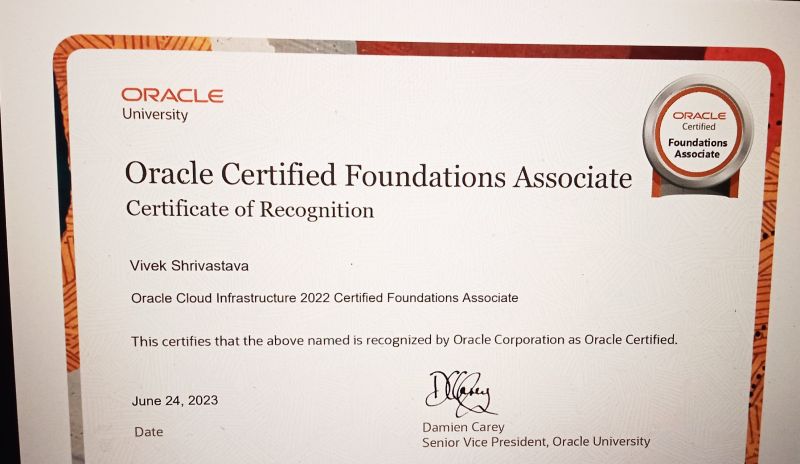 Vivek Kumar Shrivastava on LinkedIn: #oracle #share #oraclecloud # ... Vivek Kumar Shrivastava on LinkedIn: #oracle #share #oraclecloud # ...