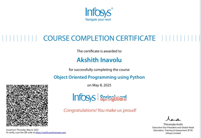 #python #oop #infosys #springboard #codingskills #learningjourney ... #python #oop #infosys #springboard #codingskills #learningjourney ...