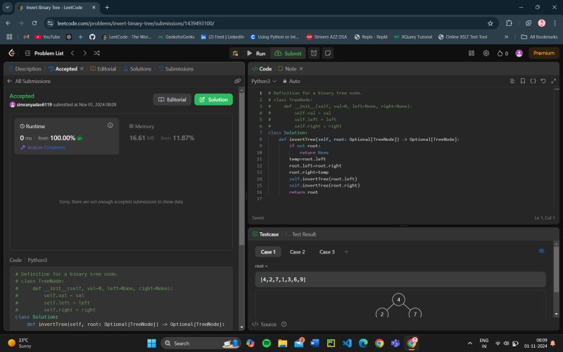 #100daysofcode #coding #leetcode #binarytrees #python #codingchallenge ... #100daysofcode #coding #leetcode #binarytrees #python #codingchallenge ...