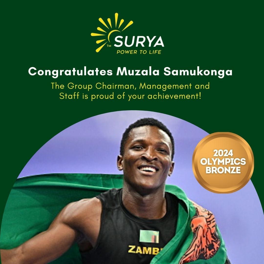 Surya Biofuels Limited on LinkedIn: Surya Group wishes Zambian bronze ... Surya Biofuels Limited on LinkedIn: Surya Group wishes Zambian bronze ...