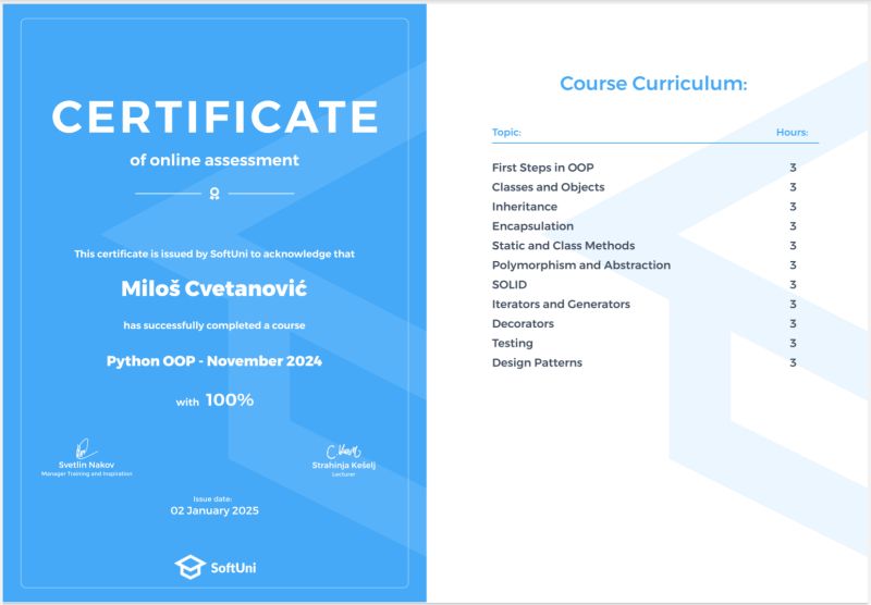 Miloš Cvetanović on LinkedIn: #python #programming #oop #careergrowth # ... Miloš Cvetanović on LinkedIn: #python #programming #oop #careergrowth # ...